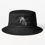 Rush Of Blood Inverted White On Black Coldplay Bucket Hat | Coldplay Merch
