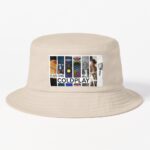 Aesthetic Band Musical Rainbow Poster Bucket Hat | Coldplay Merch
