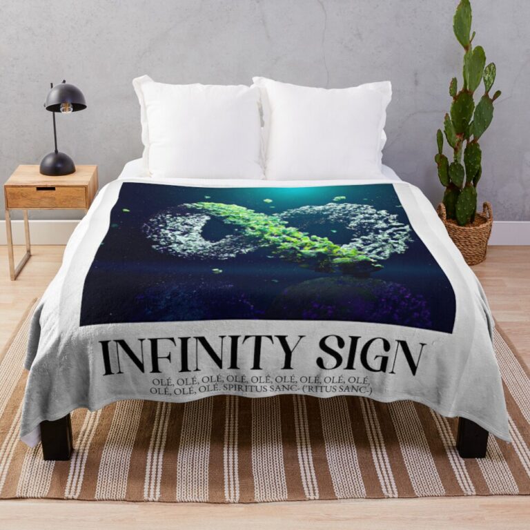 Coldplay Infinity Sign Throw Blanket | Coldplay Merch